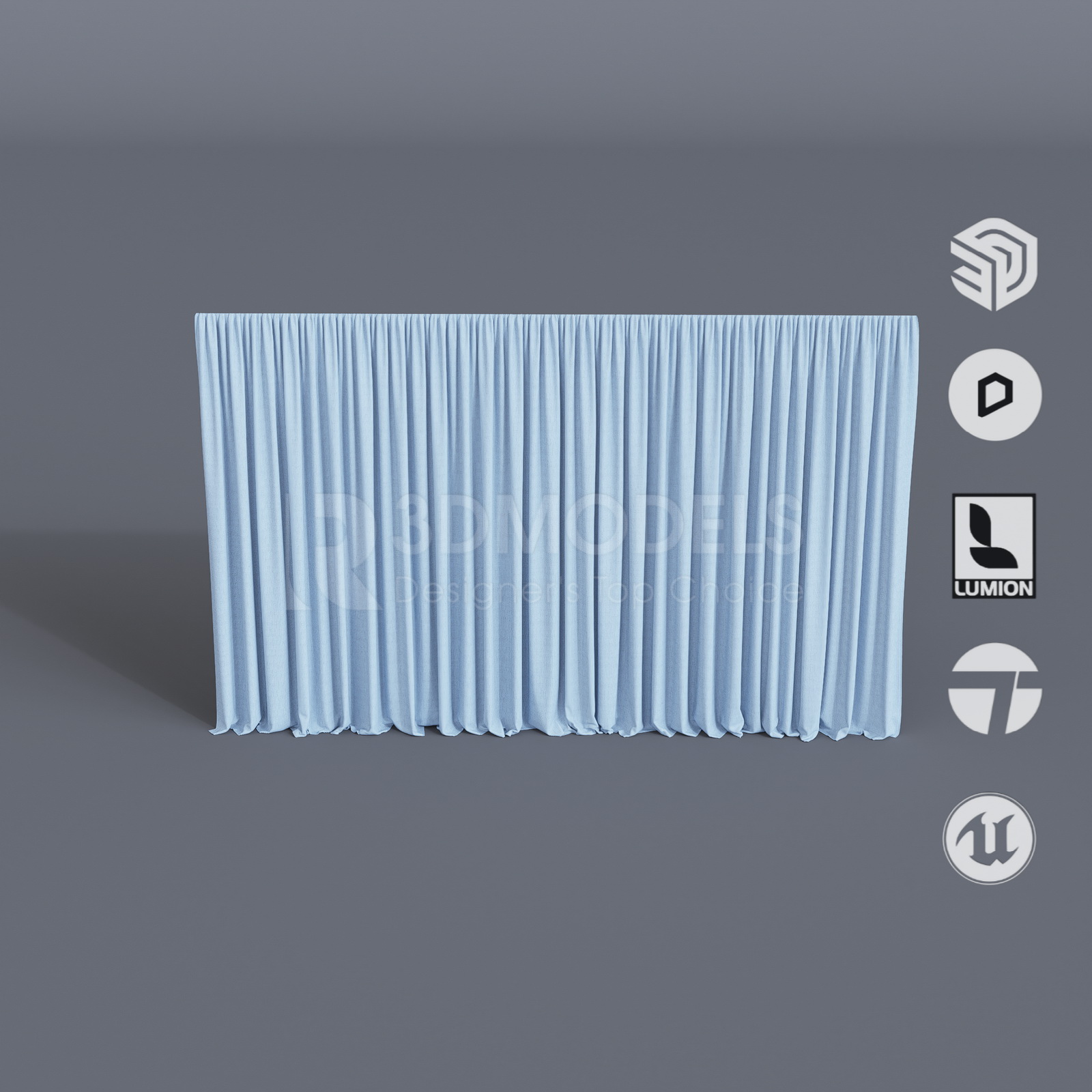 Curtain - RT3DModels is a website that offers free real-time 3D models ...