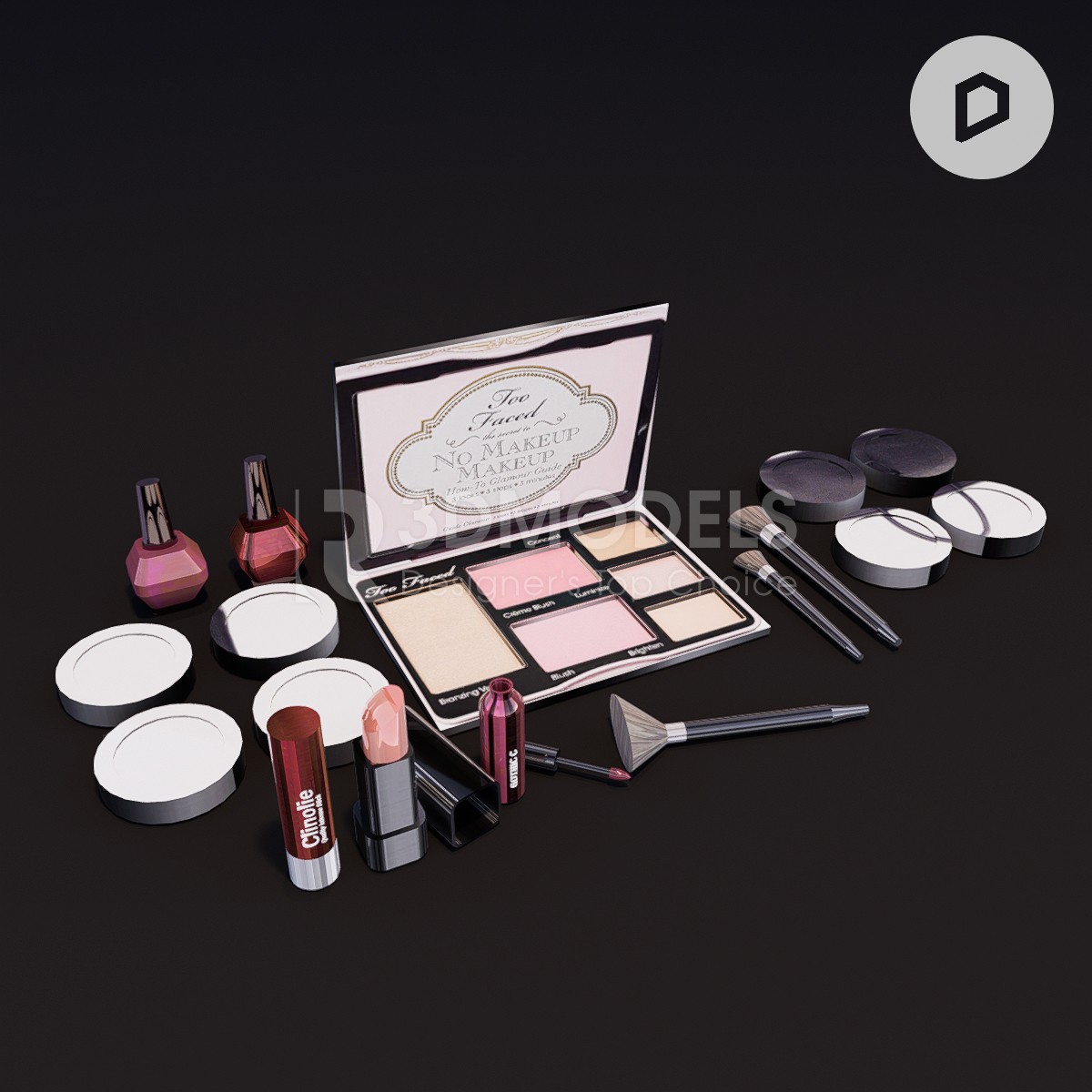 Makeup - RT3DModels is a website that offers free real-time 3D models ...
