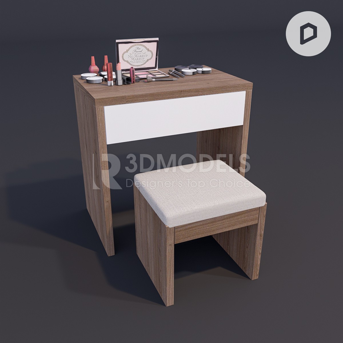 Dressing Table - RT3DModels is a website that offers free real-time 3D ...