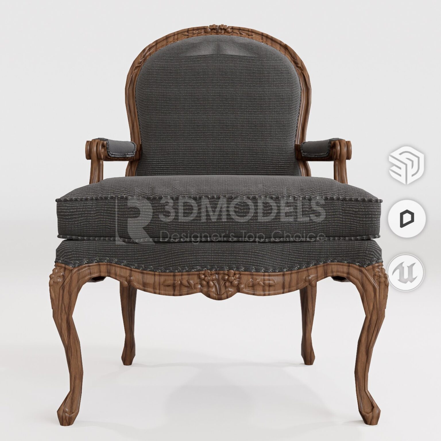 Chair - RT3DModels is a website that offers free real-time 3D models in ...
