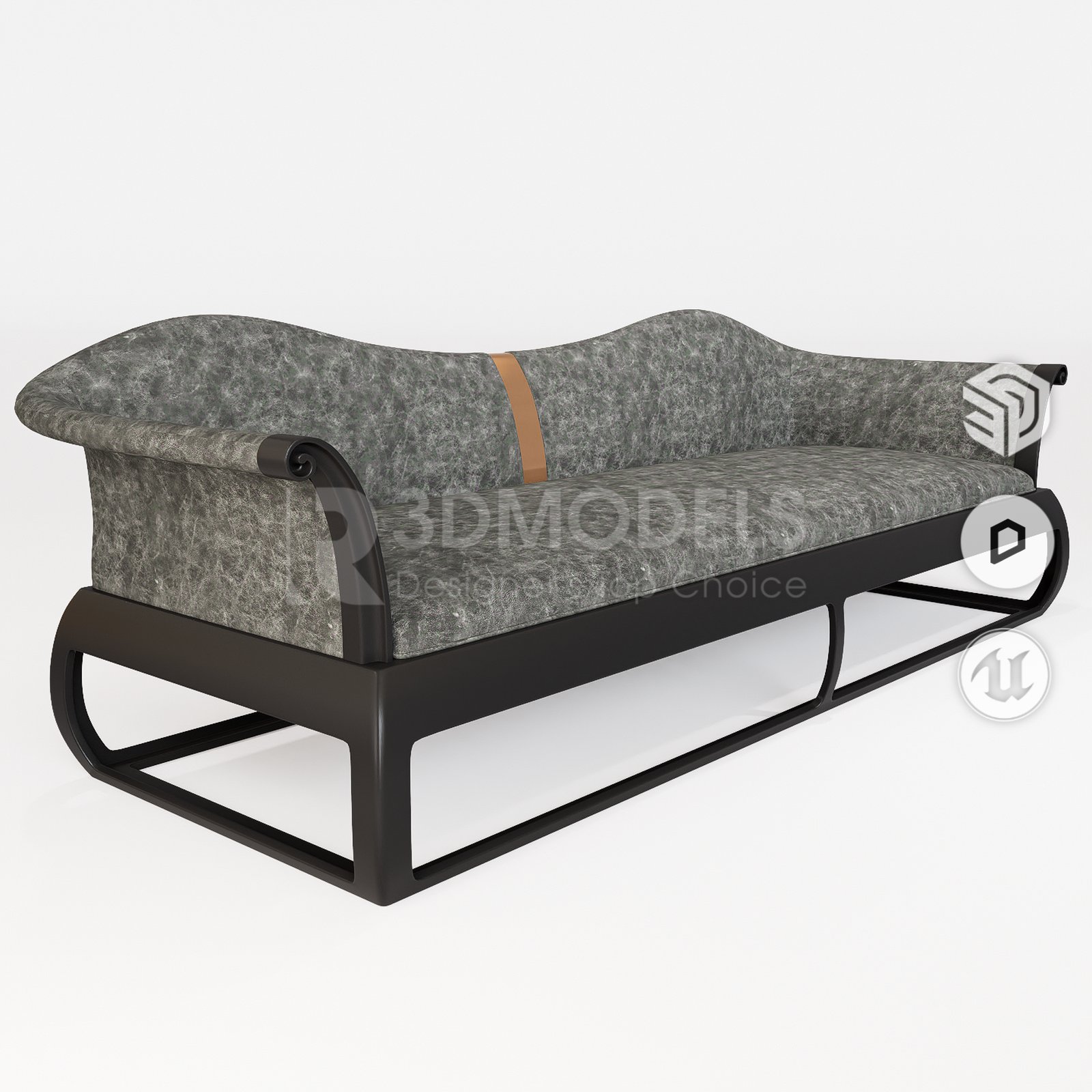 Sofa - RT3DModels is a website that offers free real-time 3D models in ...