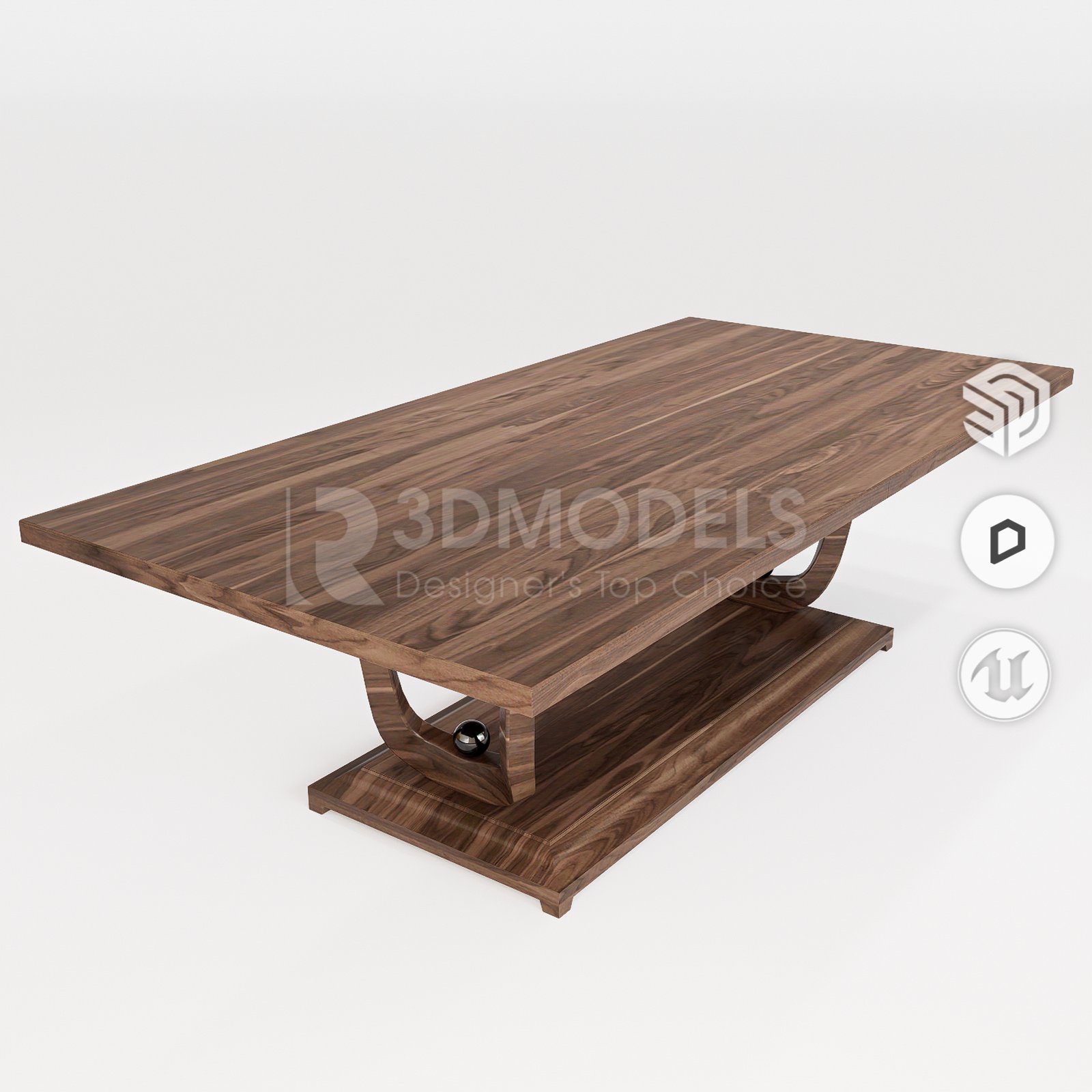 Table - RT3DModels is a website that offers free real-time 3D models in ...